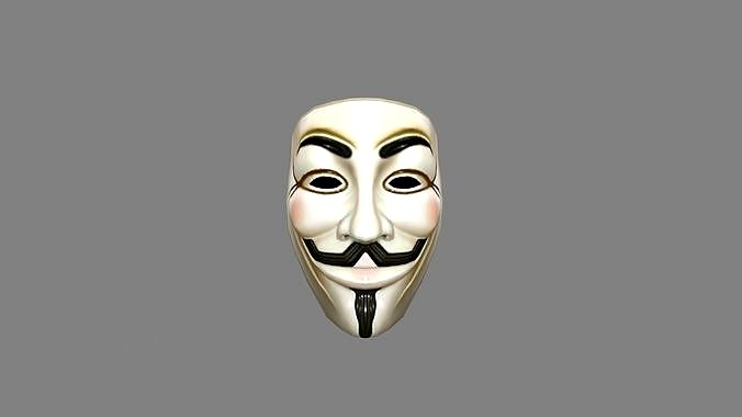 mask - V for Vendetta 3d model