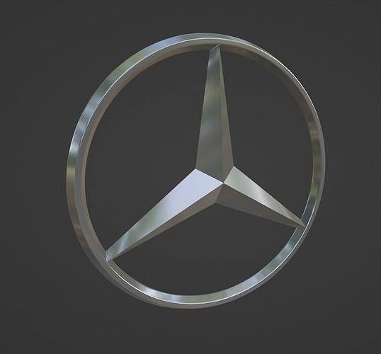 Mercedes Logo 3d model