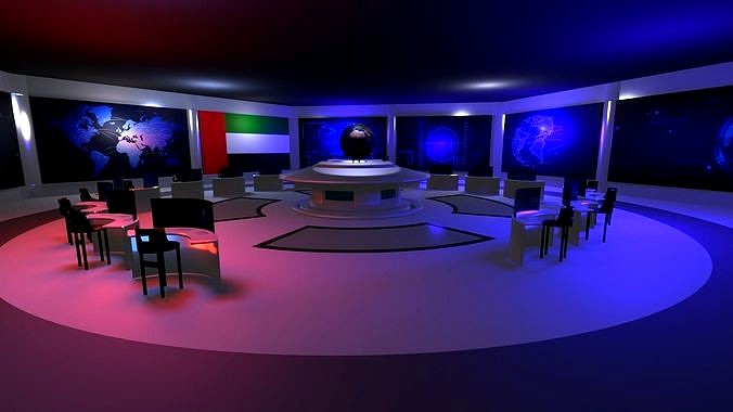 Command Center - Control Room - United Arab Emirates 3d model