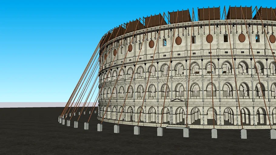 coliseo romano 3d model