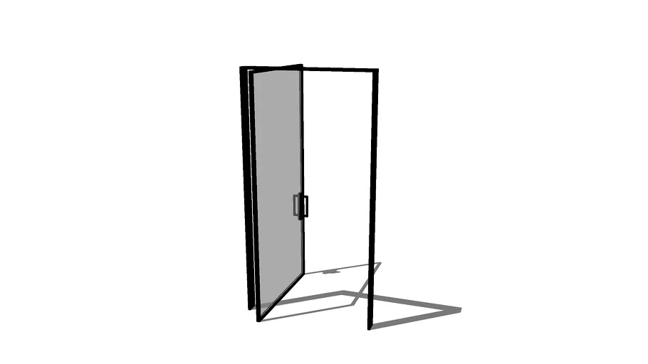 Pivot Glass Door 3d model