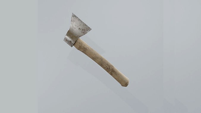 Realistic axe 3d model
