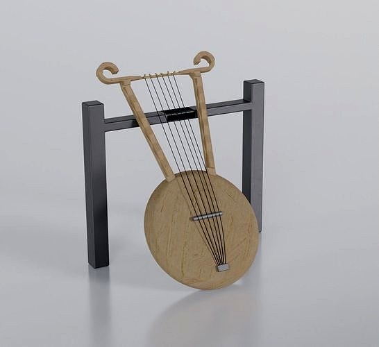 Ethiopian Cultural Kirar 3d model