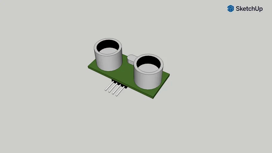 Sensor ultrasons HC-SR04 3d model