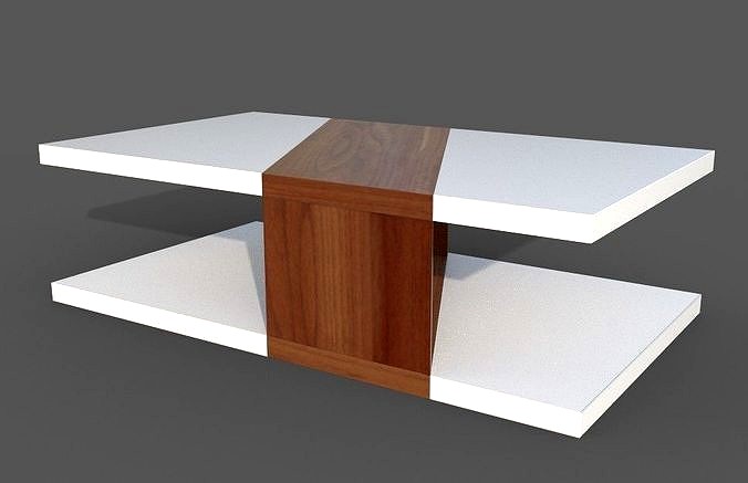 Modern Center Table Low Poly 3d model