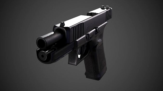 Glock 17 Low Poly Game Ready Model 3d