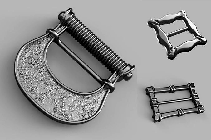 Geralt Netflix The Witcher season 2 Buckles for Cosplay Costume | 3D model