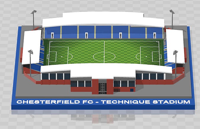 Chesterfield FC - Technique Stadium | 3D model