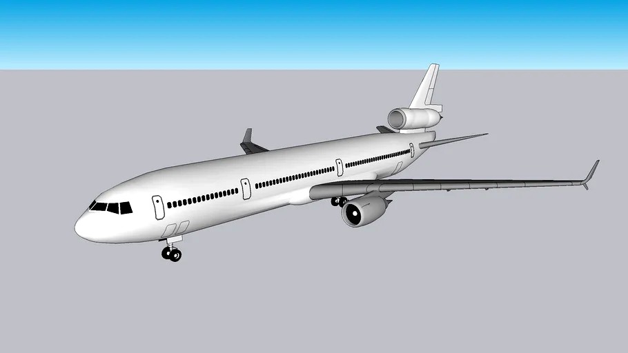 McDonnell Douglas MD-11 (Template) 3d model