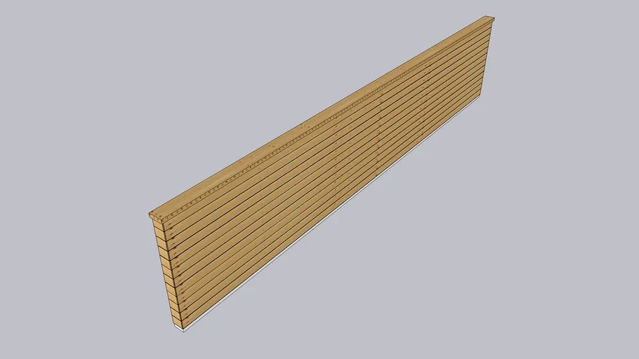 V GROOVE PANELING 3d model