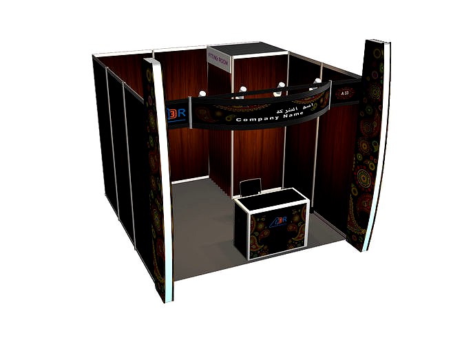 3x3 system octanorm Booth Design 3d model