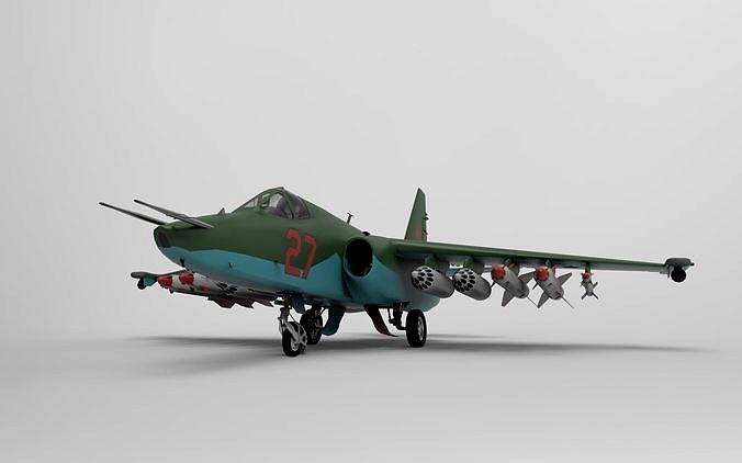 Sukhoi Su-25 Grach 3d model