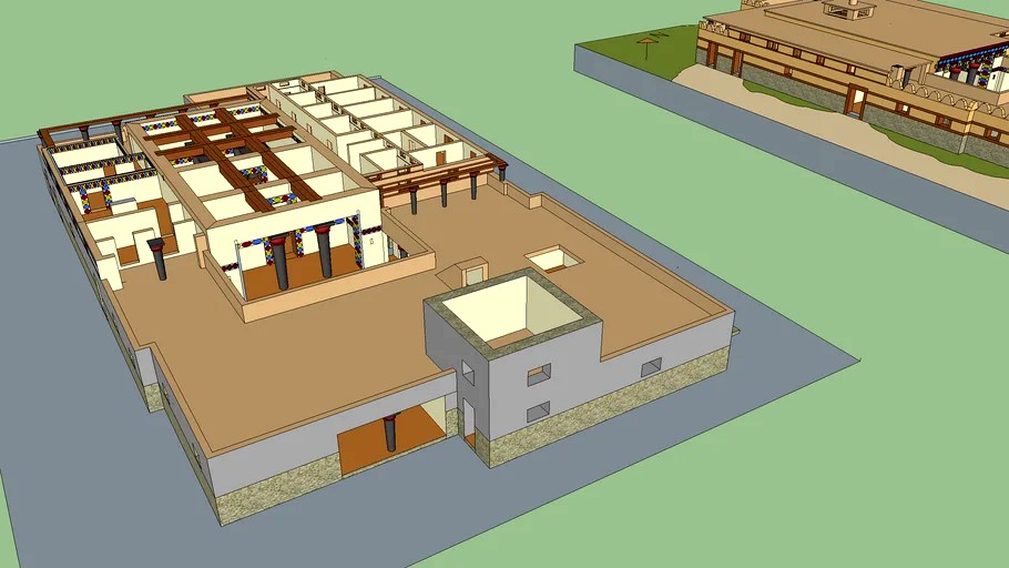 Ancient greek palace 3d model