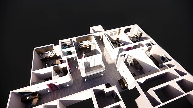 interior hospital-interior clinic 3d model