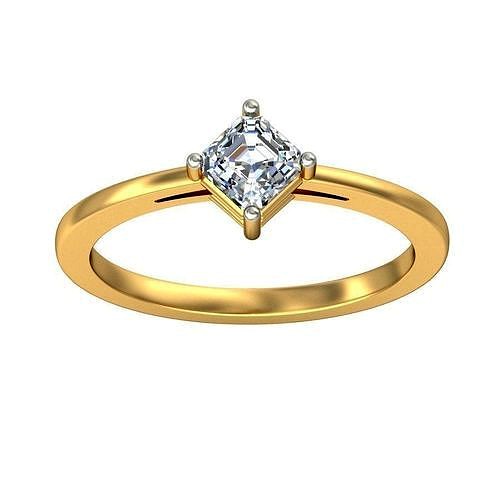 Solitaire ring | 3D model