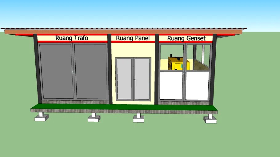 Genset House 3d model
