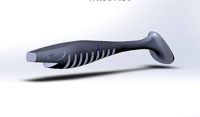 Replica Pig Shad 6 inches Solid Work 3D printable model | 3D