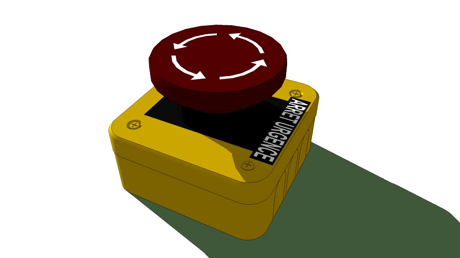 Emergency Stop Button 3d Model