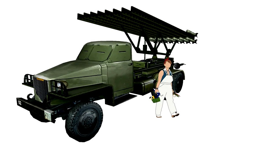 Studebaker BM13 U3 Катюша 3d model