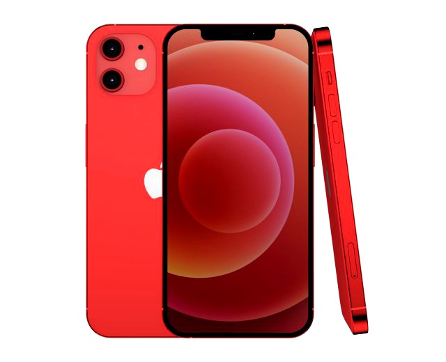 apple iphone 12 red 3d model
