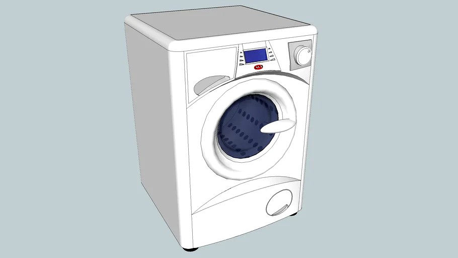 mesin cuci 3d model