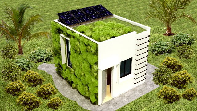 Small ecological house 3d model
