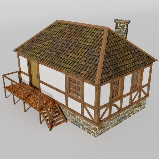 medieval house 3d model