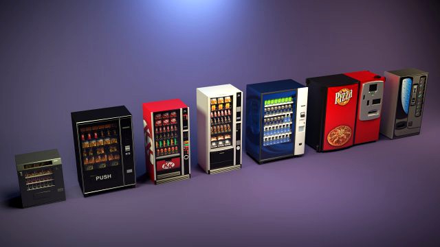 vending machine collection 3d model