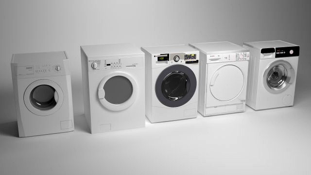 washing machine pack 3d model