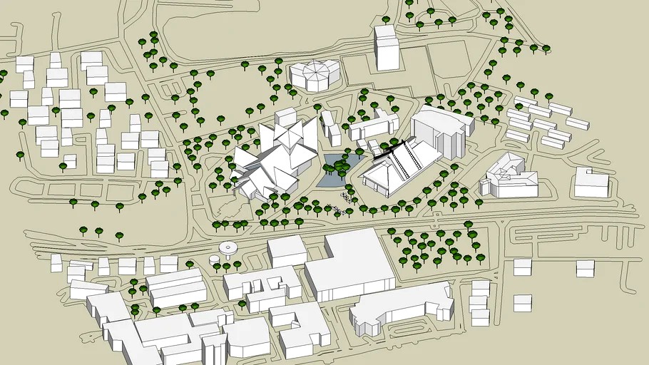 Micro site analysis plan 3d model