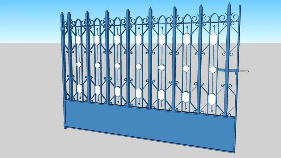 Vehicular Gate 3d model