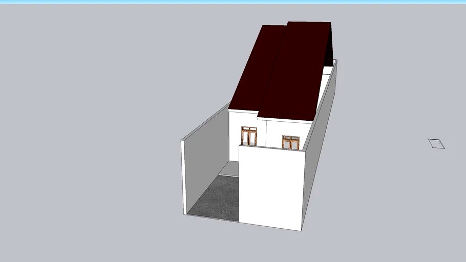 contoh denah 3d model