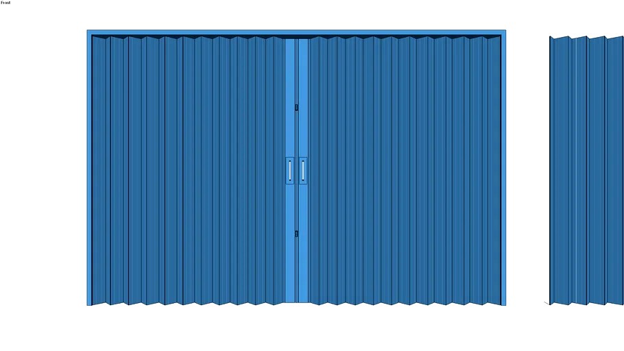 pintu geser 3d model