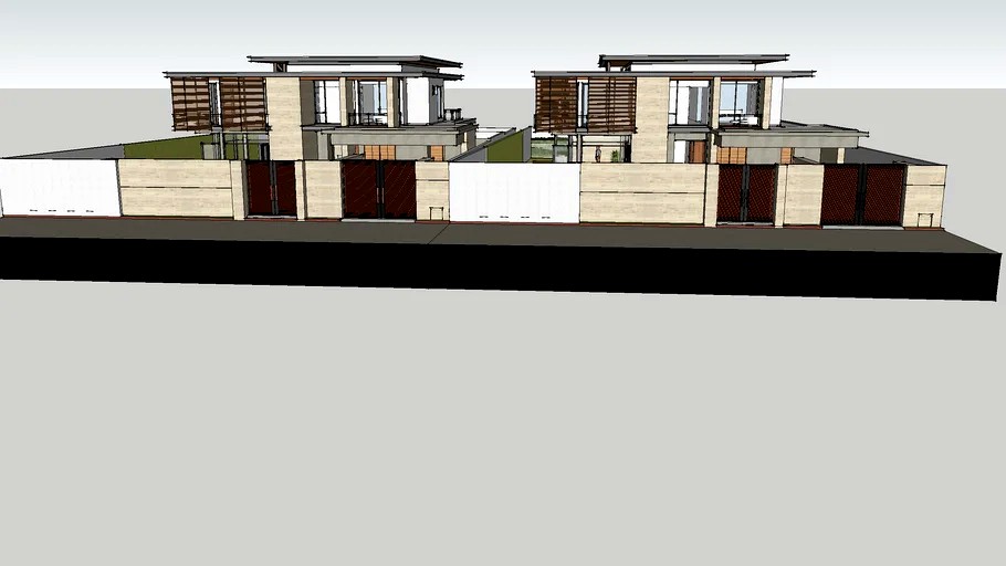 MODERN GATES LOUVER DESIGN 3d model