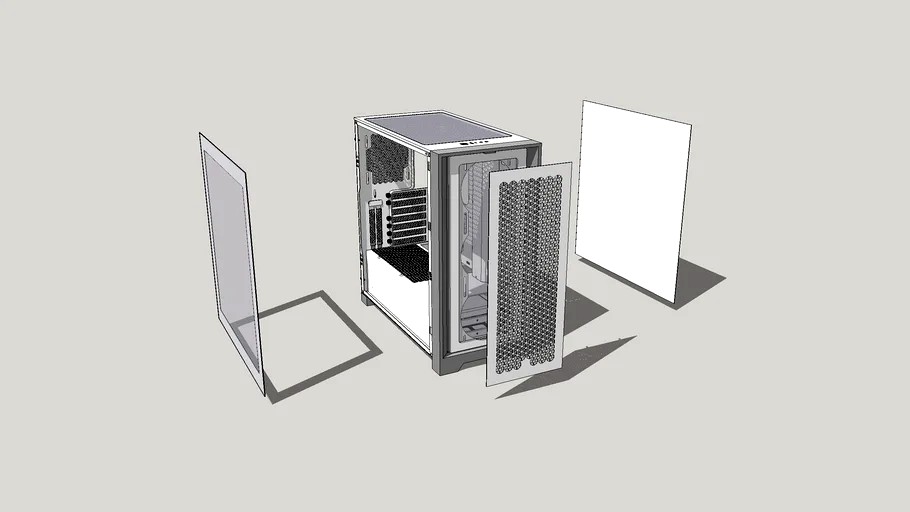 Corsair 4000D Airflow version 1 by NiMo 3d model