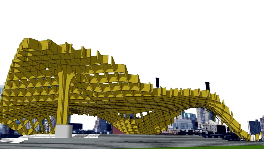 Waffle Structure 3d model