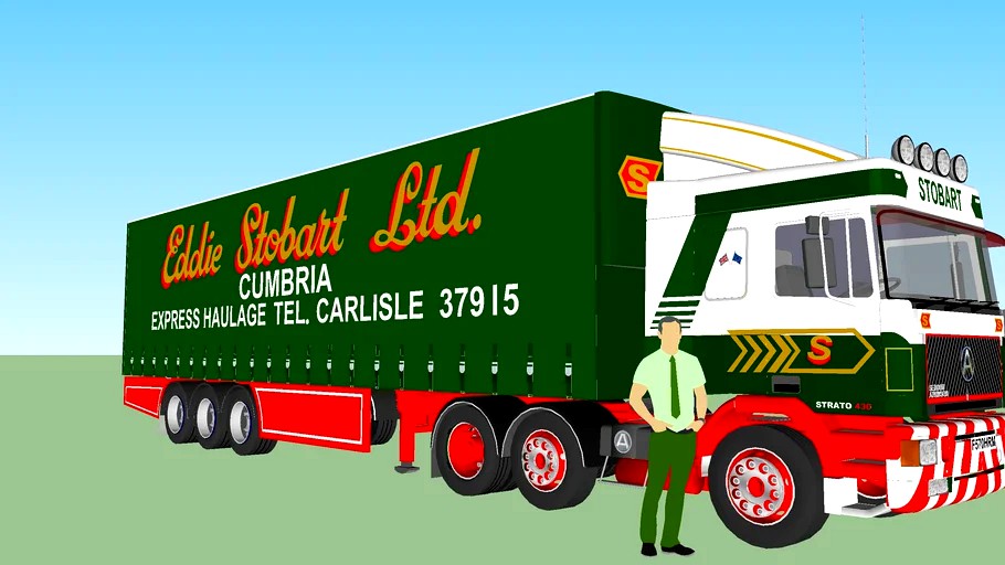 Eddie Stobart Seddon Atkinson Strato 3d model