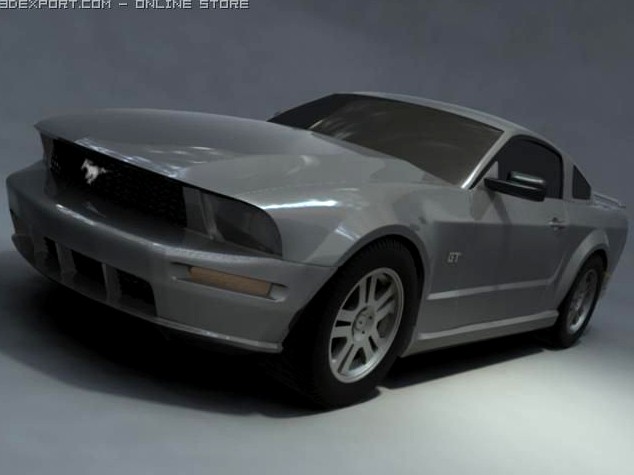Ford Mustang GT V8 3D Model