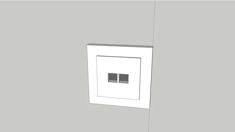 Gira E2 LAN-Dose 3d model