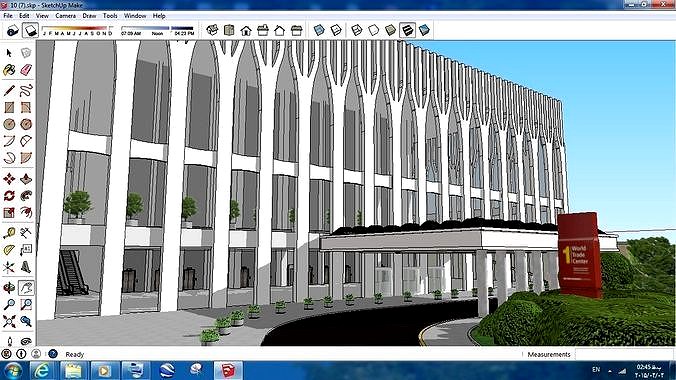 Sketchup Office building OFF7 3d model