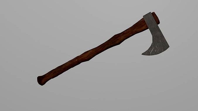 game ready axe 3d model