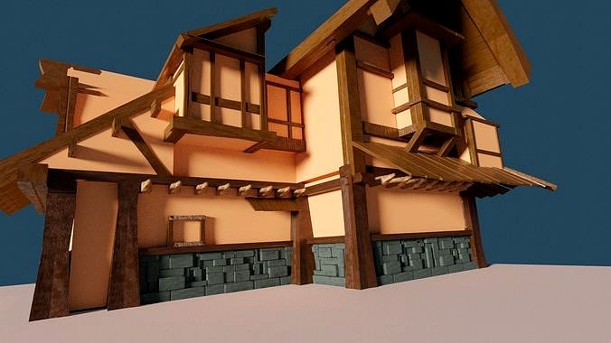 old house Model 3d