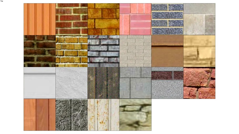 Brick_Cladding and Siding Textures 3d model
