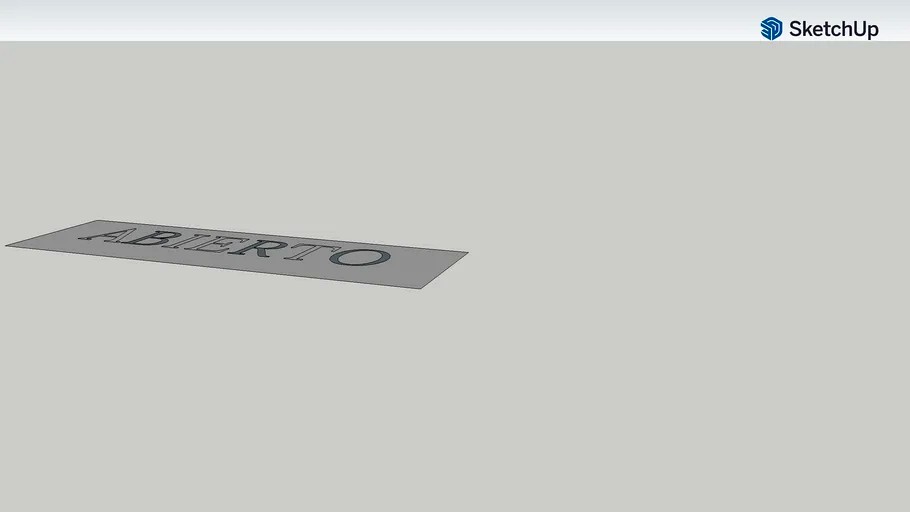 Letrero 3d model