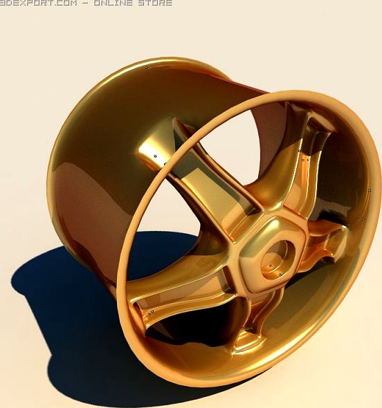 Download free Car rim 3D Model