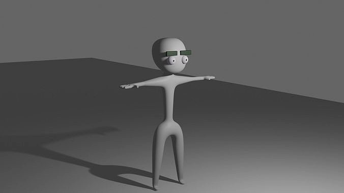Stylized Character Rigged 1 3d model