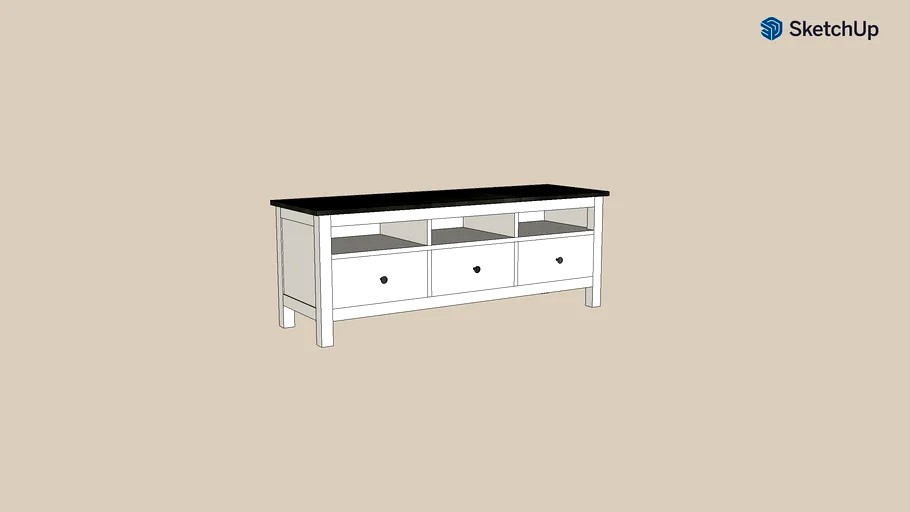 IKEA Hemnes TV bench 3d model