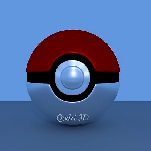 Pokeball Pokemon 3D Model