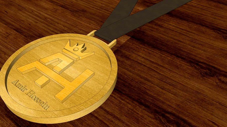 medalla 3d model
