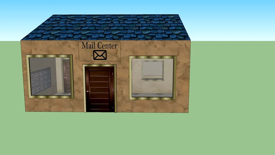 warcraft inspired mail center 3d model